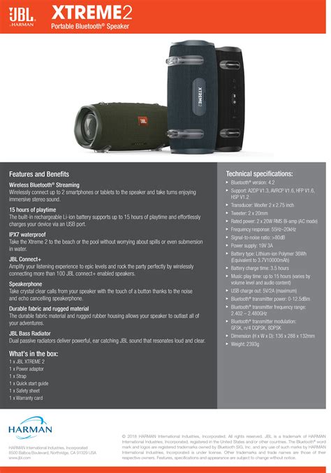 Jbl Xtreme Loa Di Ng Bluetooth Ch Ng N C Tr G P Kshop Vn