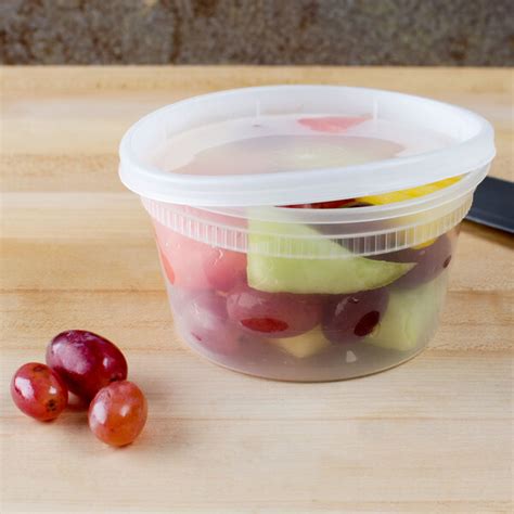 Pactivnewspring Yl2512 12 Oz Translucent Round Deli Container Combo