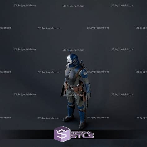 Bo Katan Kryze 2 Gun Standing 3d Printing Model Starwars Stl Files