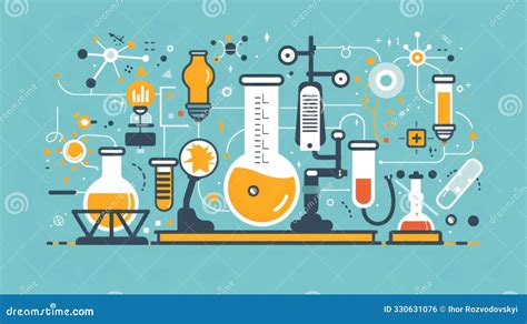 Flat Design Concept Illustration With Experimental Thinking Of Idea Lab