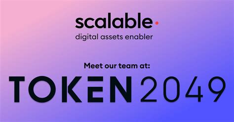 Scalable Solutions Ag On Linkedin Token2049 Fintech Blockchain