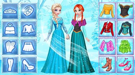 Elsa And Annas Icy Dress Up Play Free Online Spatial