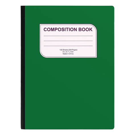 Composition Notebook Wide Ruled Composition Book Composition