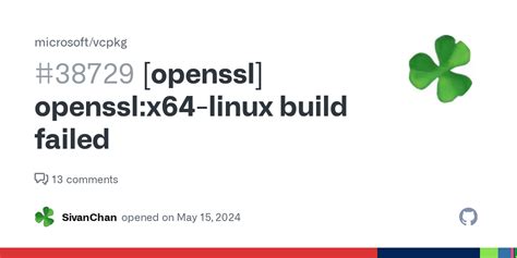 Openssl Opensslx64 Linux Build Failed · Issue 38729 · Microsoft