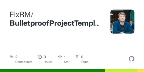 GitHub FixRM BulletproofProjectTemplate