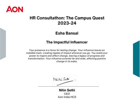 Esha Bansal On Linkedin Hrconsultathon Aon Hr Talent Learning