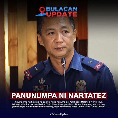 Bulacan Pgen Jose Melencio Nartatez Jr Nanumpa Bilang Bagong Pnp