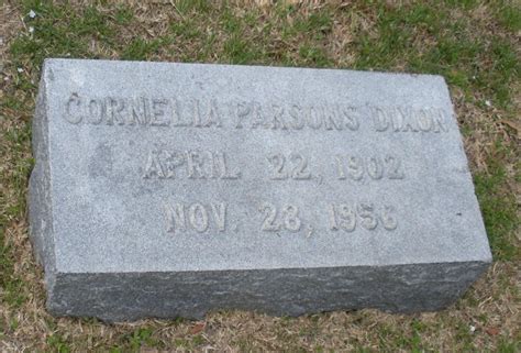 Cornelia Leak Parsons Dixon 1902 1956 Monumento Find A Grave