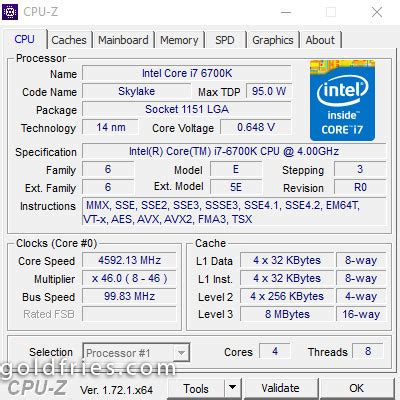 Intel Core I K Skylake Processor Review Goldfries