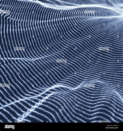 Array With Dynamic Particles D Futuristic Technology Style Abstract Background Texture