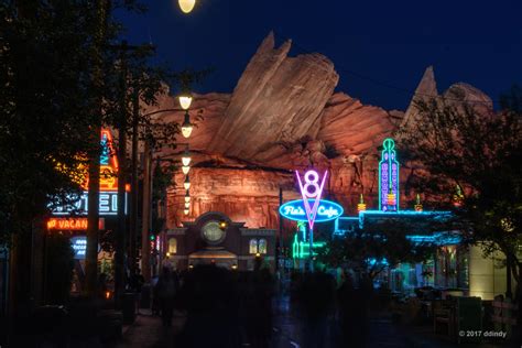 Beautiful Downtown Radiator Springs The Neon Signs In Down Flickr