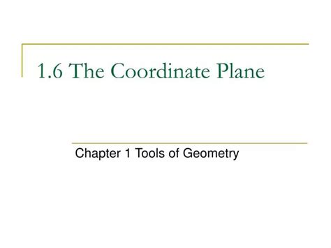 PPT The Coordinate Plane PowerPoint Presentation Free Download ID