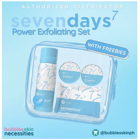 Sevendays Power Exfoliating Set Rejuvenating Set By Her Skin 7days Kath