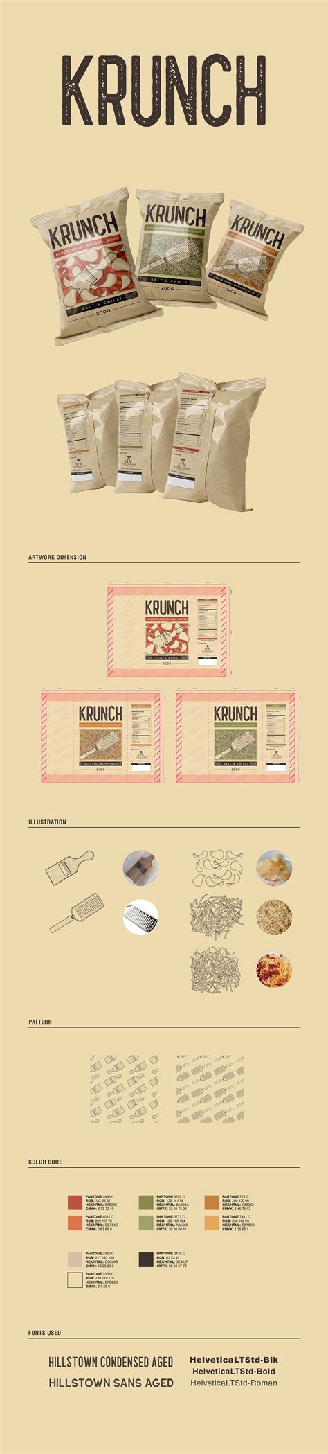 Cassava Snack Packaging Design On Behance