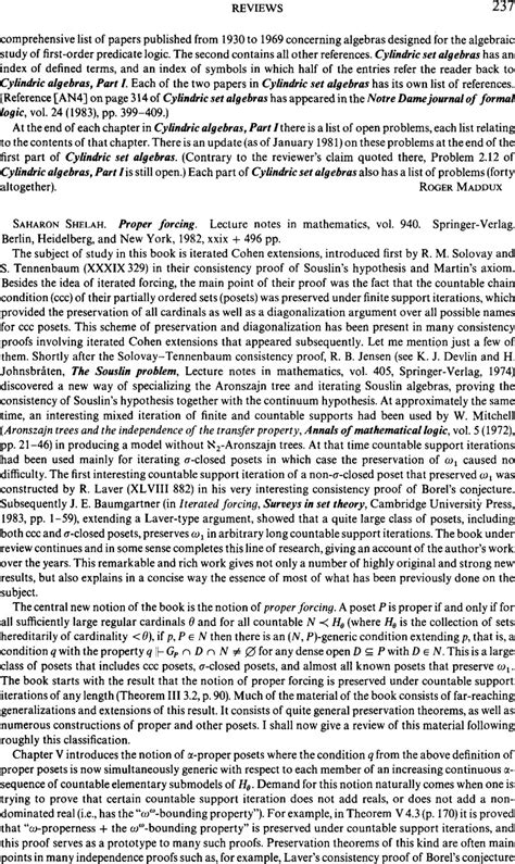 Saharon Shelah Proper Forcing Lecture Notes In Mathematics Vol 940