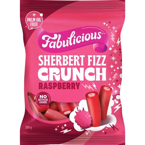 Rjs Fabulicious Raspberry Sherbert Crunch 180g Kiwi Corner Dairy