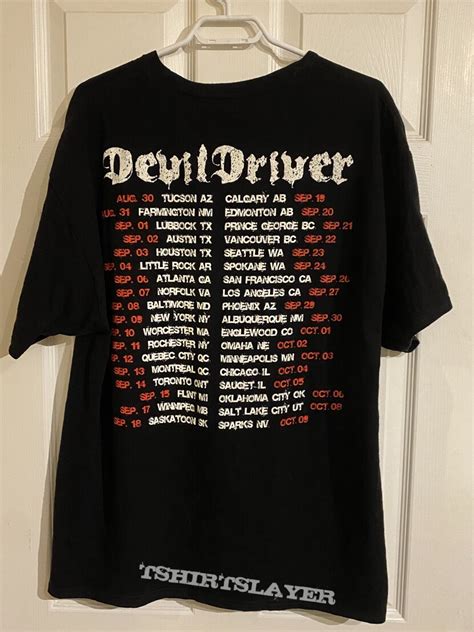 Devildriver 2011 Concert Tour Shirt Tshirtslayer Tshirt And
