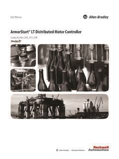 Armorstart Lt Distributed Motor Controller User Manual Armorstart Lt Distributed Motor