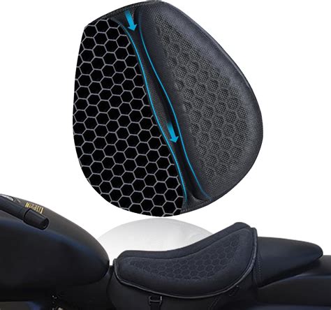 Chcycle Motorcycle Seat Cushion Motorcycle Gel Seat Pad