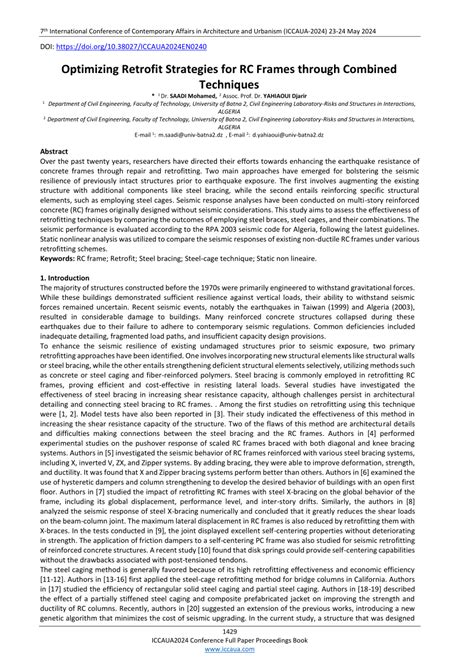 Pdf Optimizing Retrofit Strategies For Rc Frames Through Combined Techniques