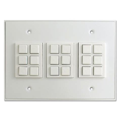 Touch Plate Low Voltage Switch Unit Classic 18 Button White