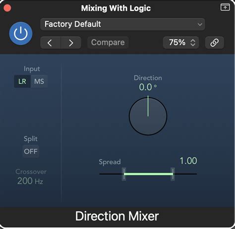 Logic Pro X Direction Mixer R Mixingwithlogic