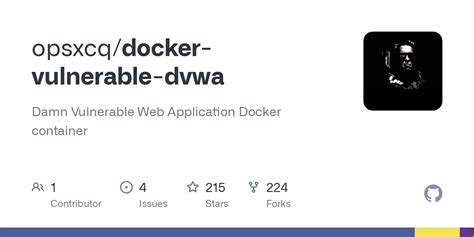 Github Opsxcqdocker Vulnerable Dvwa Damn Vulnerable Web Application Docker Container