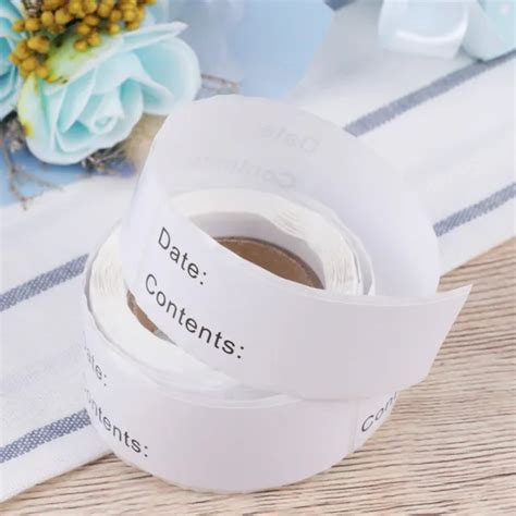 125 PCS ROLL AUTOCOLLANTS Étiquettes Vierges De Congélateur Liquide