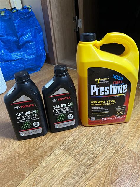 렉서스 엔진오일 및 프레스톤 부동액 당근 중고거래