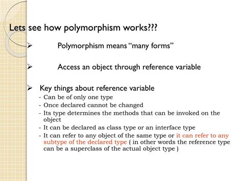 Ppt Exam Objective Demonstrate The Use Of Polymorphism Powerpoint