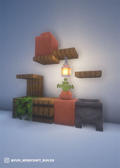 Minecraft Workspace With Pots