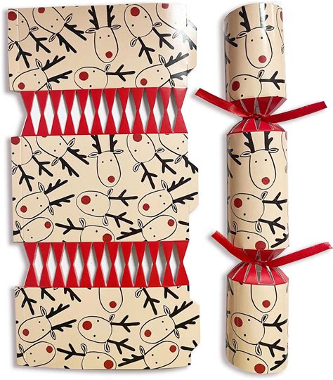 Volsha 10 Luxury Chritmas Crackers 10 Hats 20 Strings Christmas Party