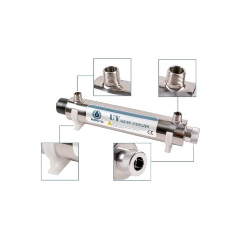 Uv филтър за стерилизация Nordic Tec система за пречистване на вода от неръждаема стомана Uv