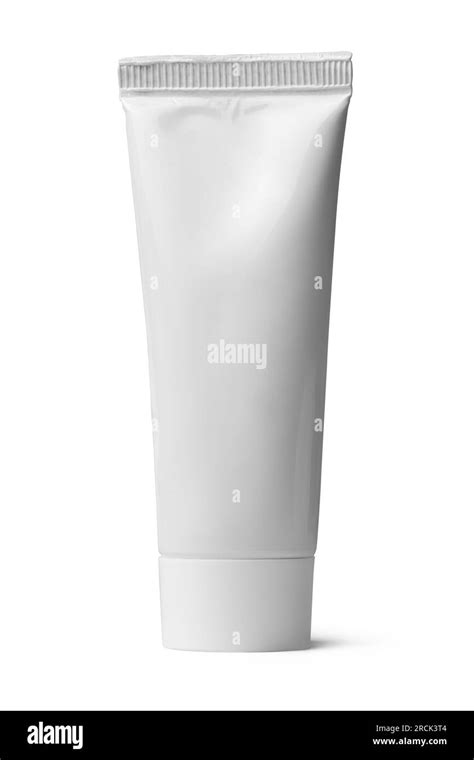 Close Up Of Tube Mock Up Template For Toothpaste Cream Gel Or