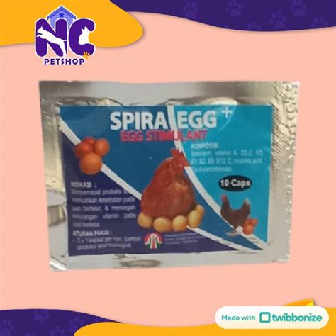 Jual Spira Egg 10 Capsule Vitamin Untuk Mempercepat Dan Meningkatkan Produksi Telur Ayam
