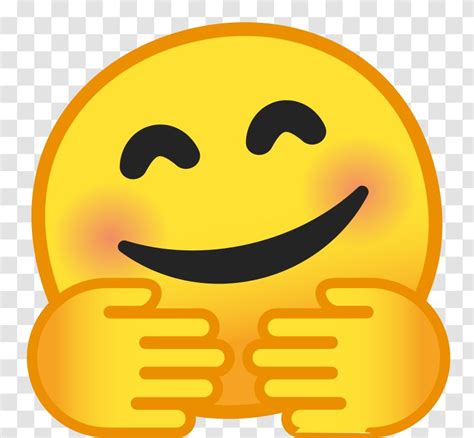 Emoji Hug Emoticon Noto Fonts Smiley Yellow Transparent PNG