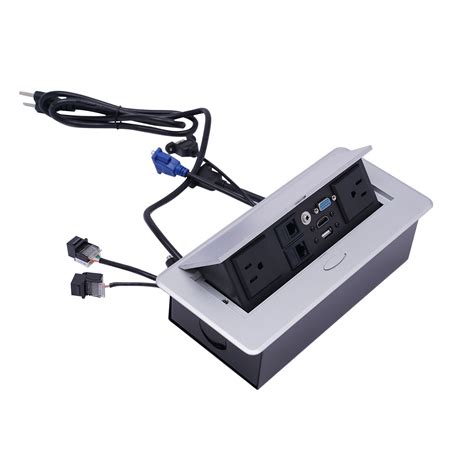 Multi Functional Desktop Socket Power Strip Pop Up Outlet Table Connection Box Pop Up Socket