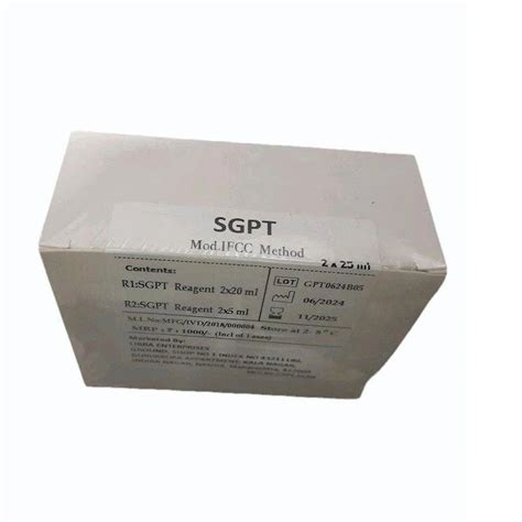 2x25ml Sgpt Ifcc Method Diagnostic Reagents For Clinical At Rs 1750