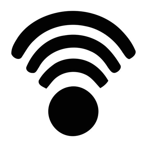 Premium Vector Minimalist Black And White Wifi Connectivity Symbol
