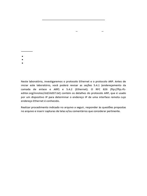 pratica 8 wireshark lab ethernet arp pdf network packet