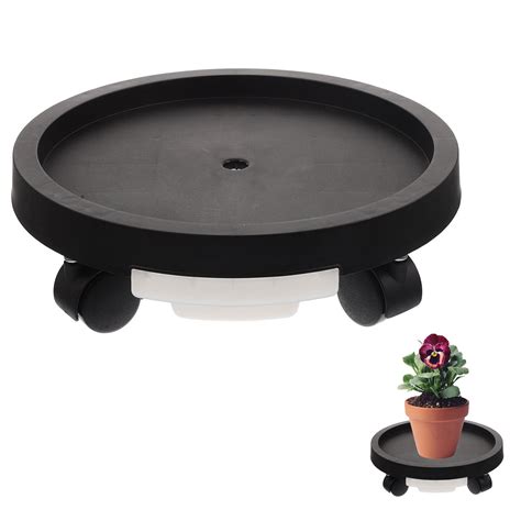 Heavy Duty Flower Pot Mover With Wheels Rolling Plant Stand Trolley