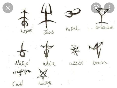 Pin By Alysia Riddle On Halloween Demon Symbols Satanic Tattoo