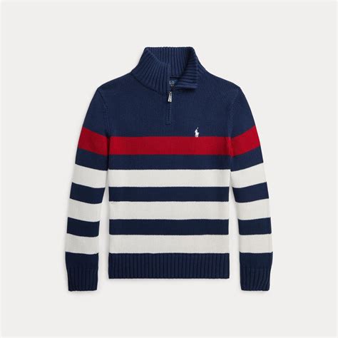 Polo Ralph Lauren Half Zip Genser Til Gutt Tante Pose