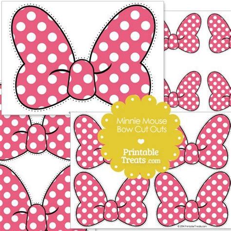 Printable Minnie Mouse Bow Template