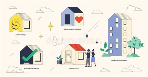Affordable Housing For All Community Households Tiny Neubrutalism