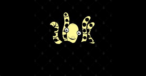 Friendly Yellow Octopus Cartoon Friendly Yellow Octopus Sticker