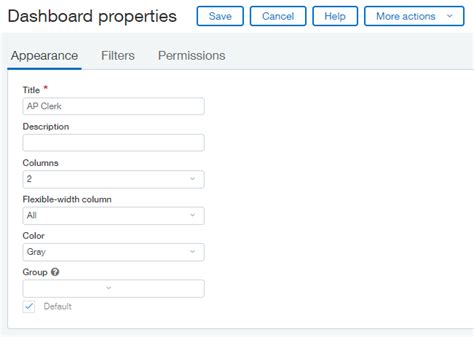 Controlling The Appearance Of Your Sage Intacct Dashboards Black River Technologies Inc