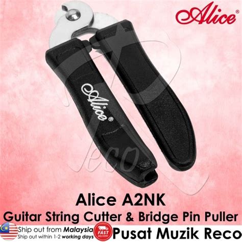 Alice A2nk Guitar Tool String Cutter And Bridge Pin Puller Alat Gunting