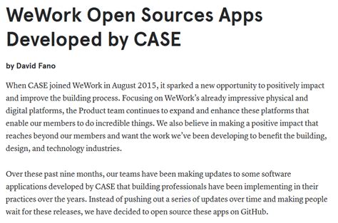 Big News Case Apps Release Code As Open Source On Github What Revit Wants