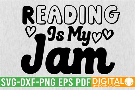 Reading Is My Jam SVG Design Graphic By Svgwow760 Creative Fabrica